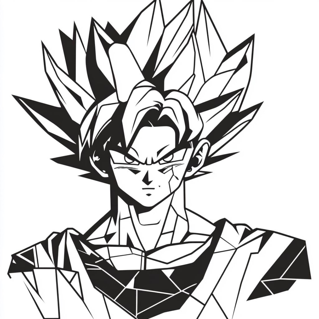 5 Anime Dragon Ball Head, Vector Files, for Laser Cut, Cnc, Digital ...