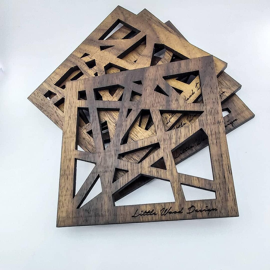Geometric Pentagram Coaster, Vector Files, for Laser Cut, Cnc, Digital ...