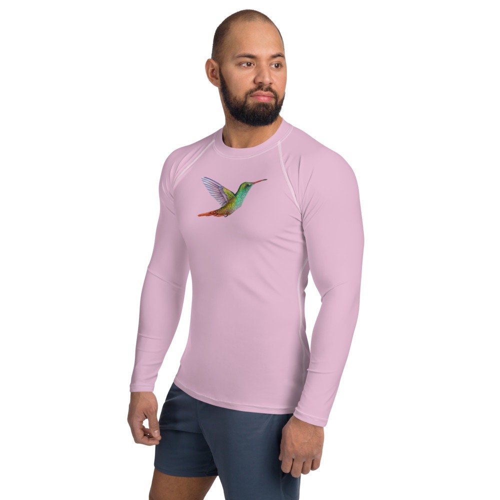 Rash Guard Hummingbird for Men: Moisture-wicking, Athletic Workout ...