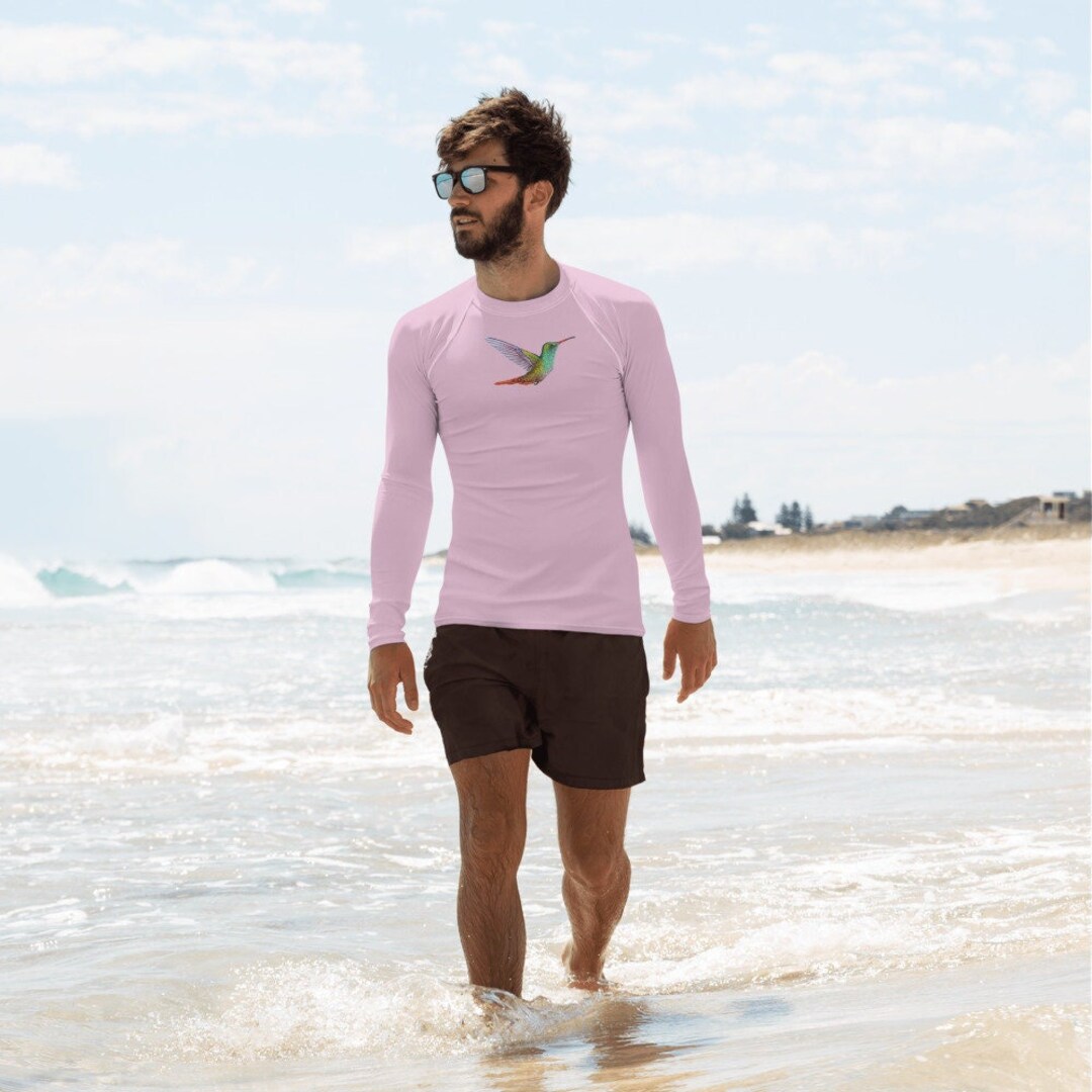Rash Guard Hummingbird for Men: Moisture-wicking, Athletic Workout ...