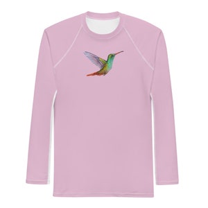 Rash Guard Hummingbird for Men: Moisture-wicking, Athletic Workout ...