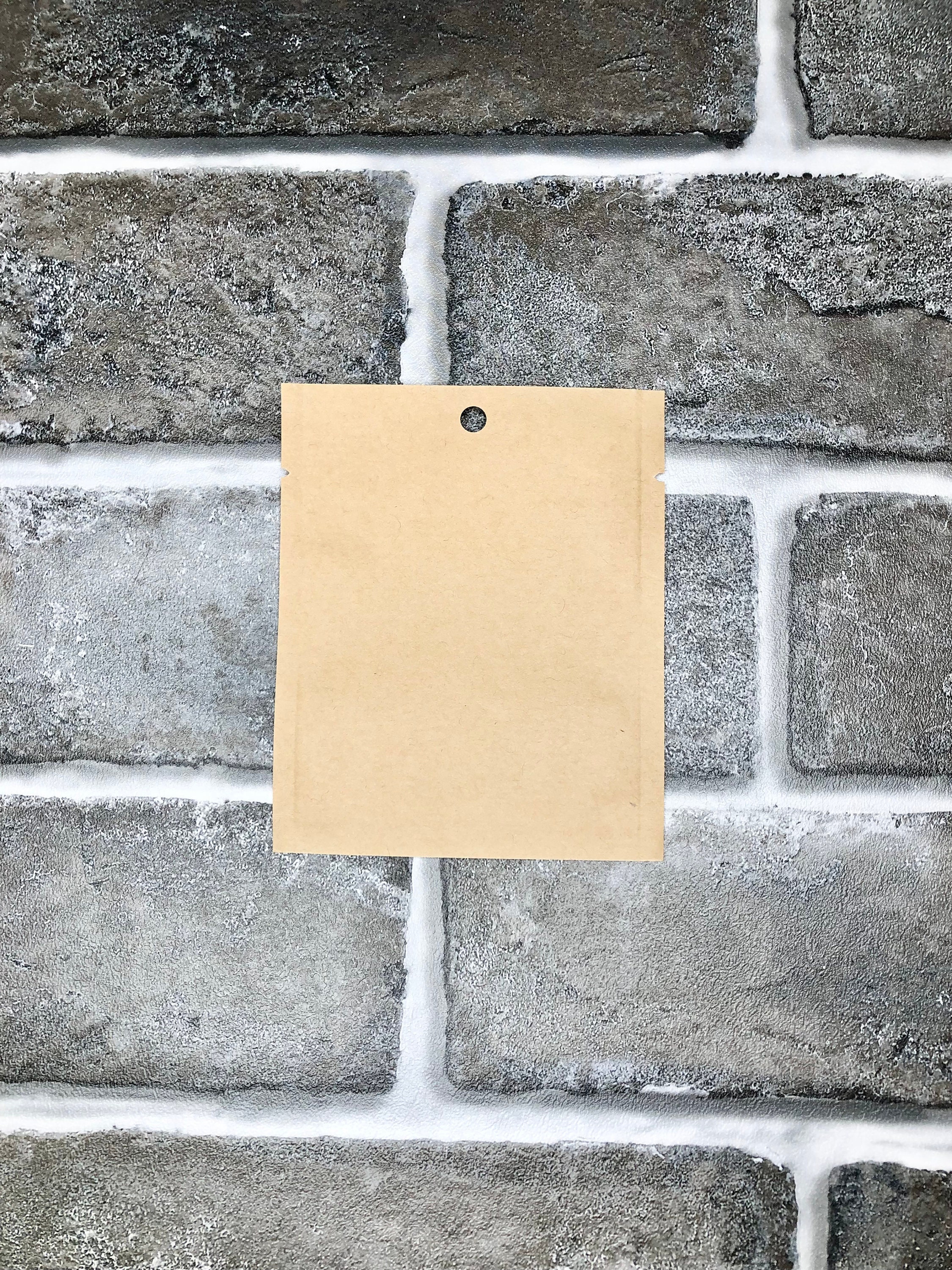 50 Mini Biodegradable Compostable Kraft Flat Bags, 4.25 X 3.45 Inches ...