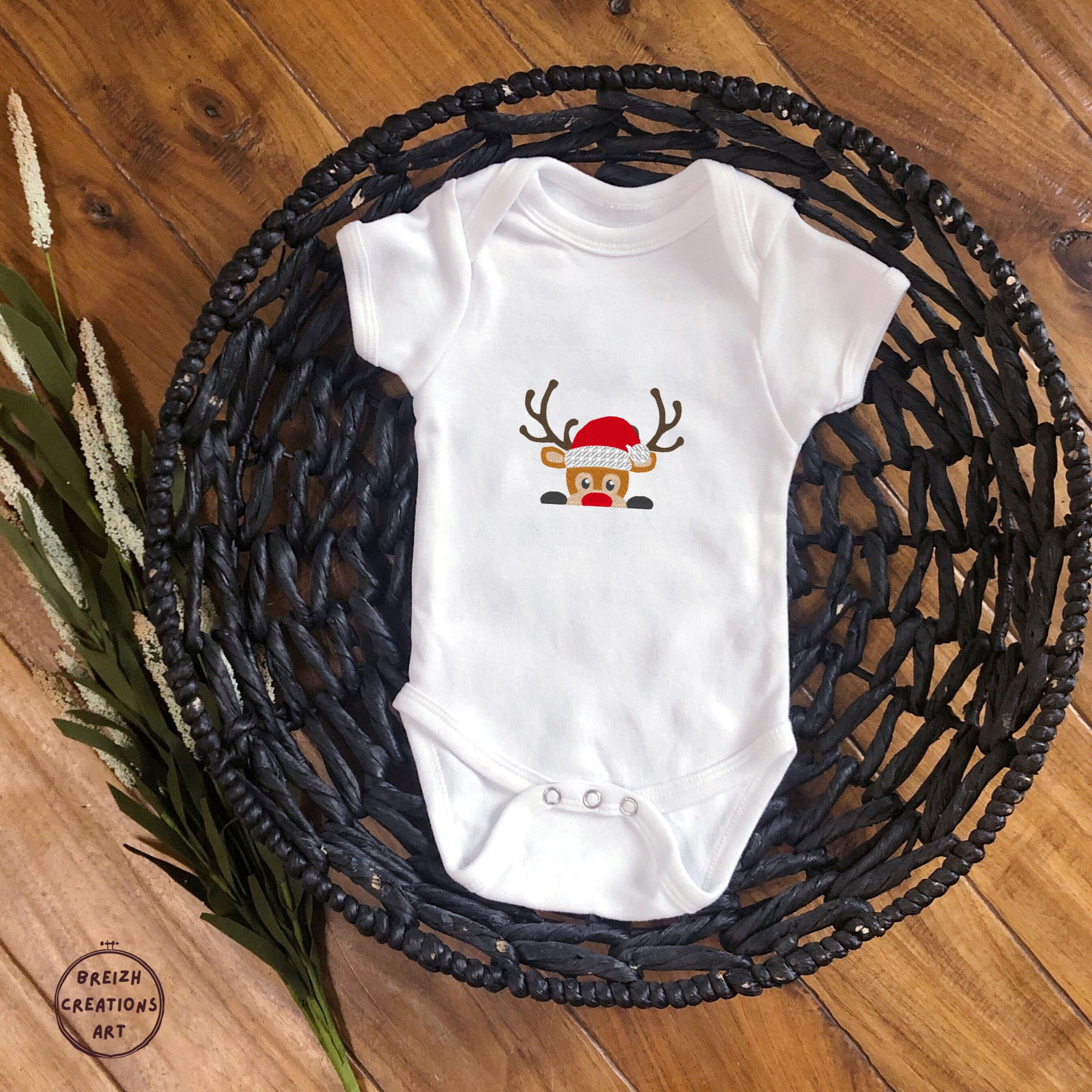 Rudolph Machine Embroidery Design Christmas Red Nosed - Etsy