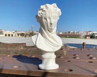 The Veiled Lady Statue the Veiled Virgin Large Sculpture - Etsy