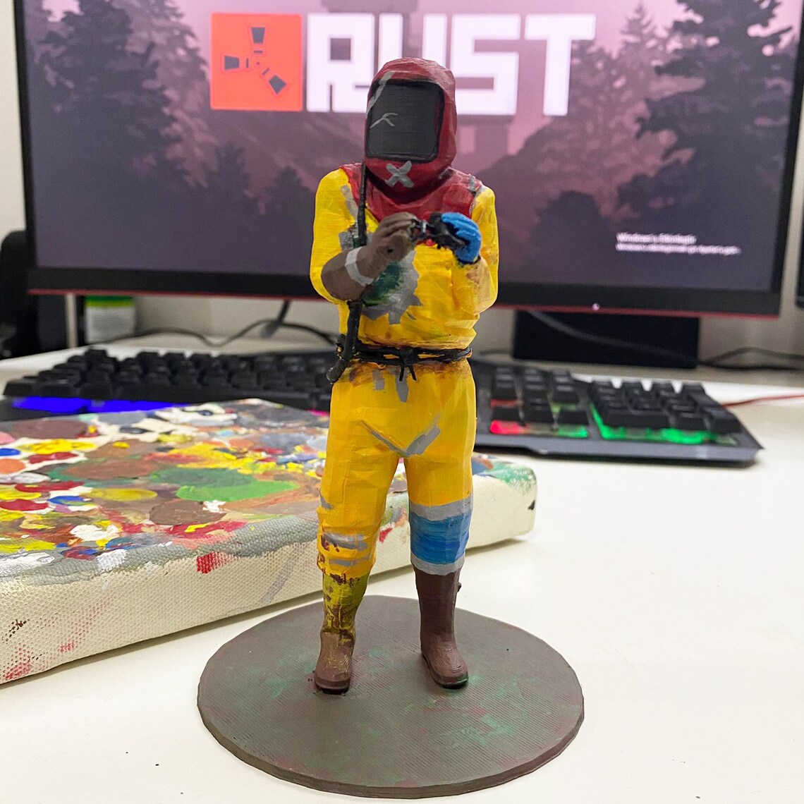 Rust Hazmat Suit Statue Facepunch Studios Gift for Rust | Etsy