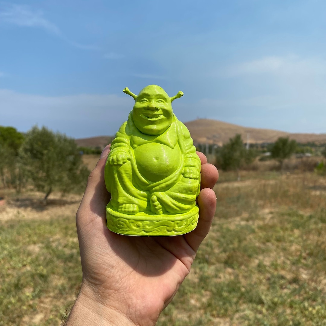 Shrek Buddha zur Dekoration im Home Office, Geschenk 3D-Modell, Shrek ...