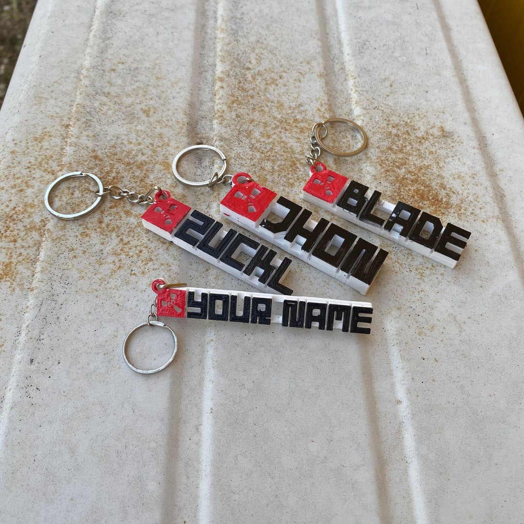 Rust Game Personalized Custom Name Keychain Rust Props - Etsy