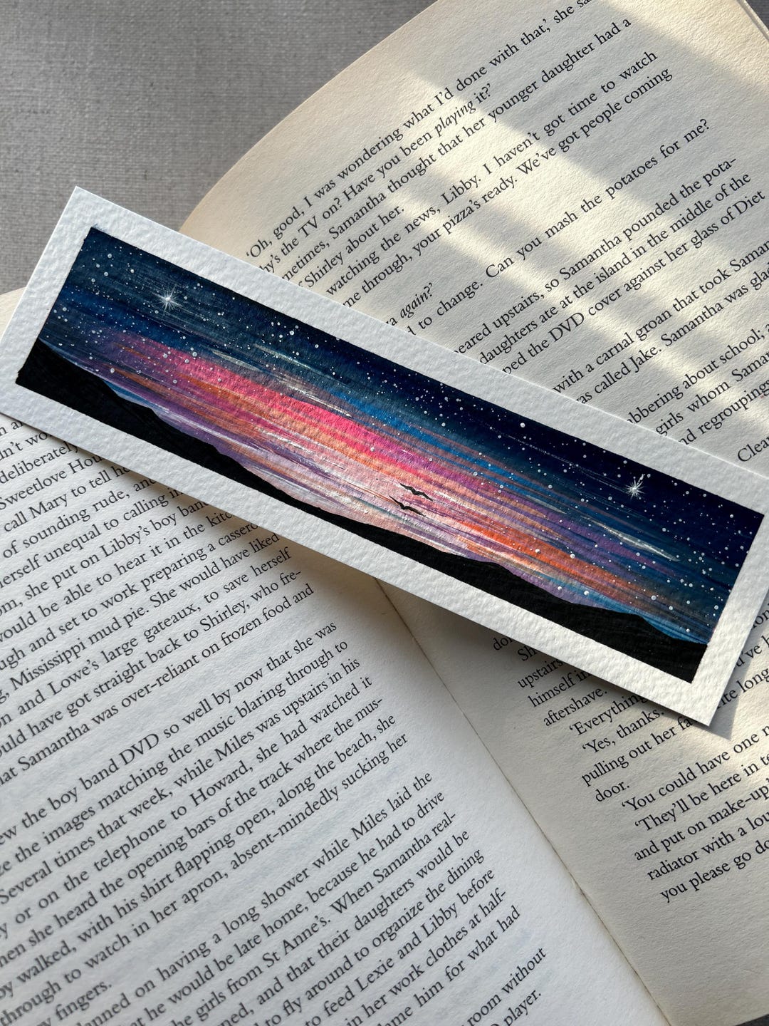 Watercolour Starry Sky Bookmark Hand-painted Bookmark Handmade Bookmark ...