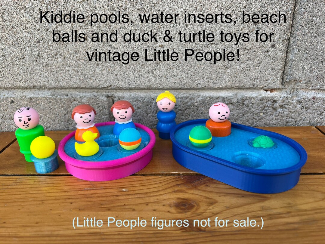 Kiddie Pools, Toys & Water Inserts for Vintage Little People - 3D ...