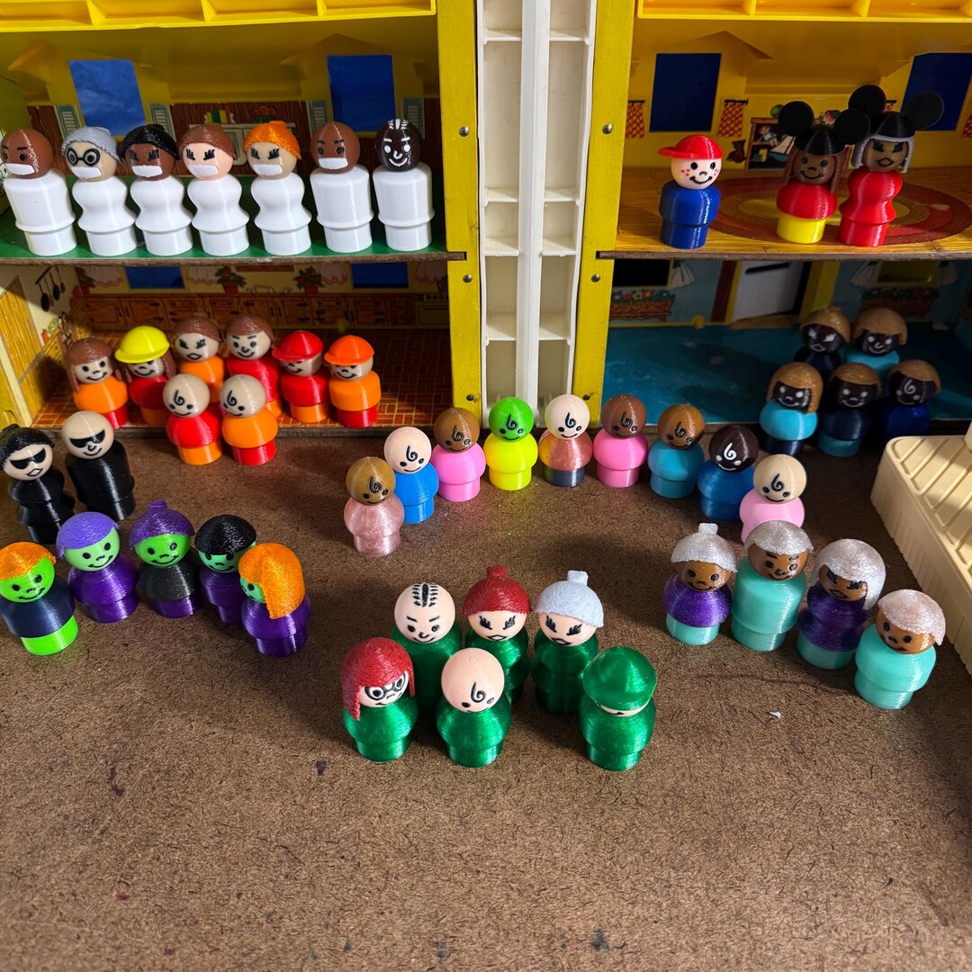 Premade Little People Style Toys in the Vintage Style 3D Printed ...