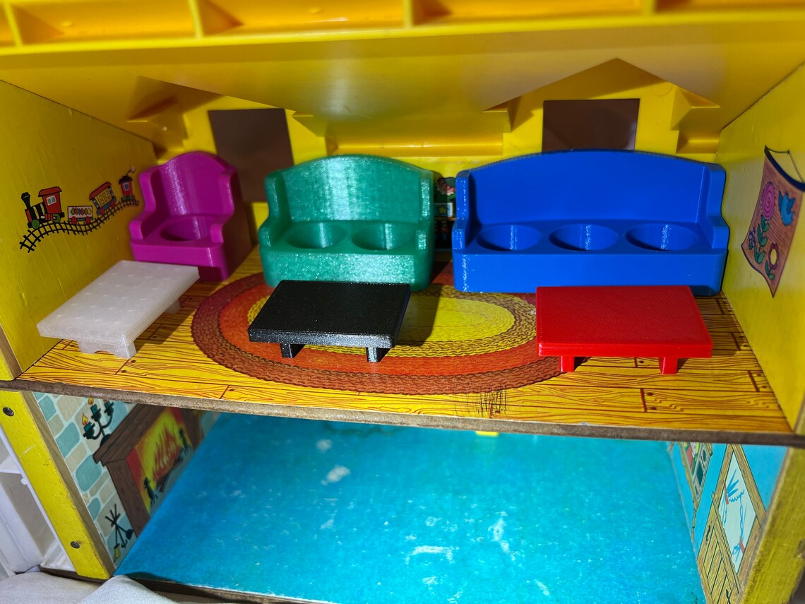 Furniture for Vintage Little People 3D Printed Tables - Etsy