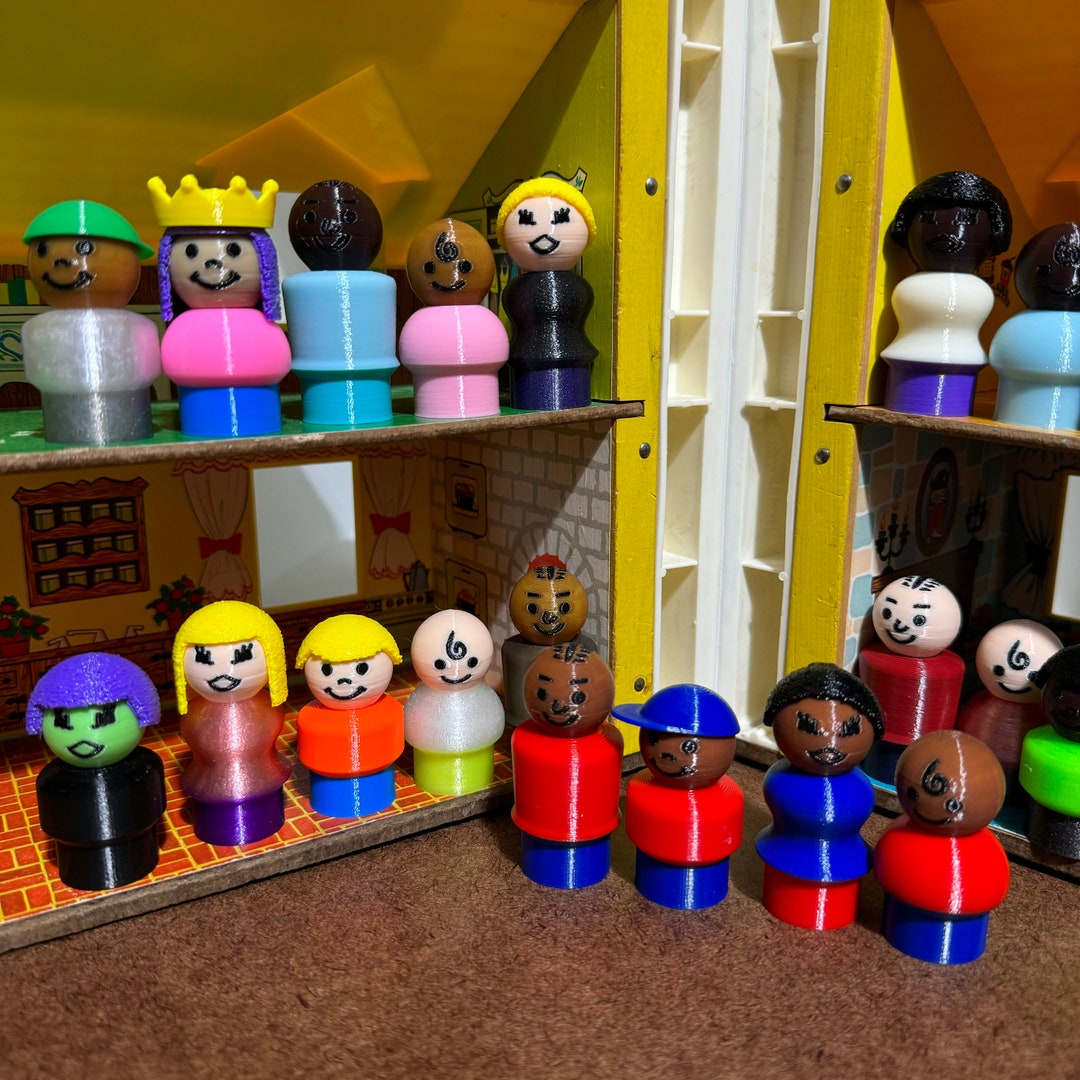 Design Your Own Vintage Style Little Person - 3D Printed Toy People - Etsy