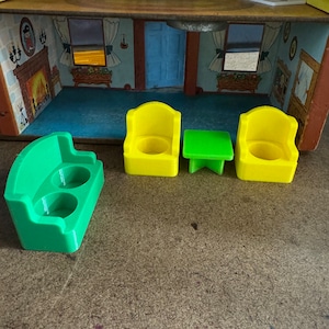 Furniture for Vintage Little People, 3D Printed Tables, Chairs, Couches ...