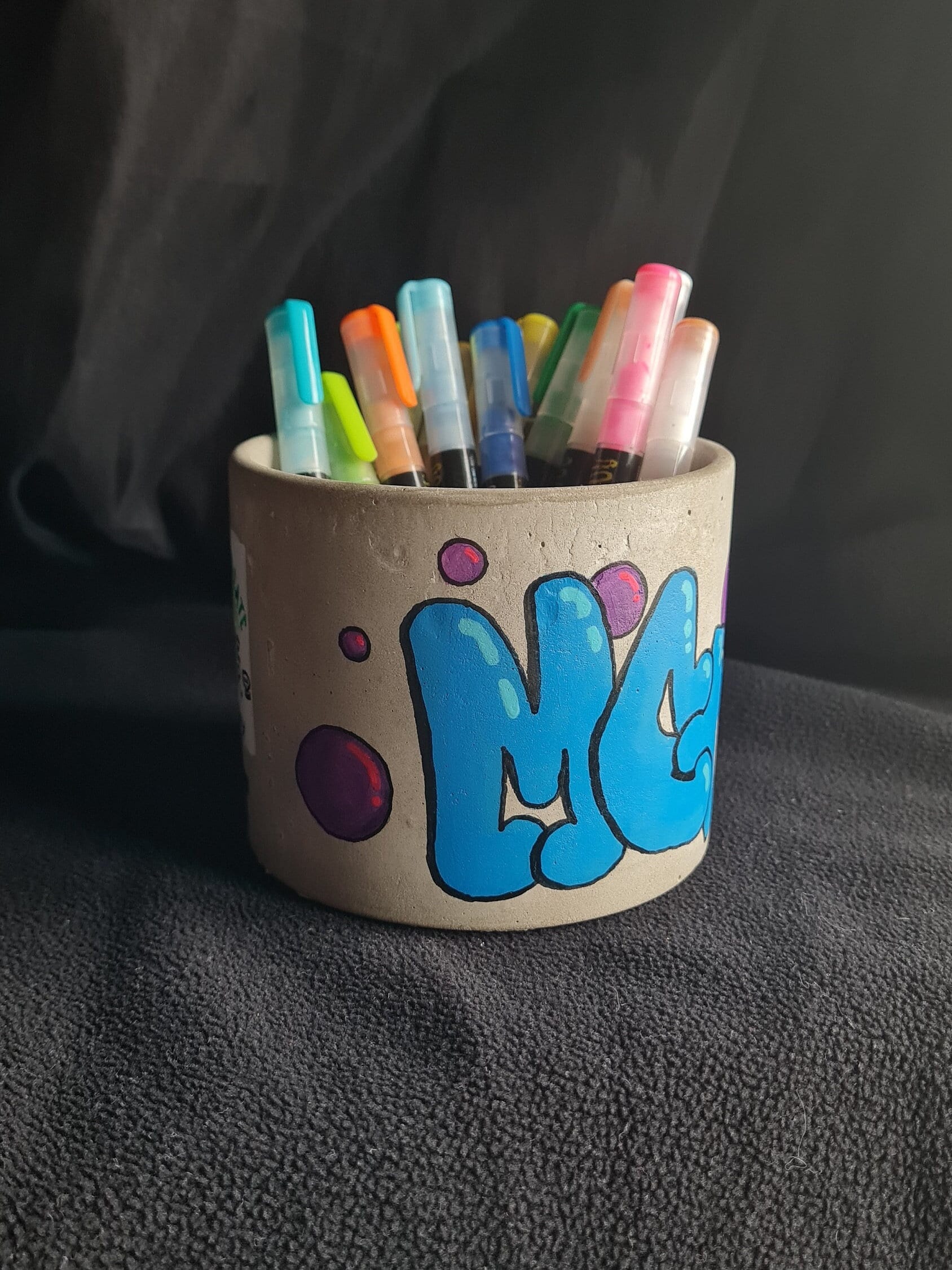 Graffiti Style / Planter / Storage / Graffiti / Handmade / Concrete ...