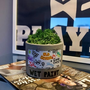 Graffiti Style / Planter / Storage / Graffiti / Handmade / Concrete ...
