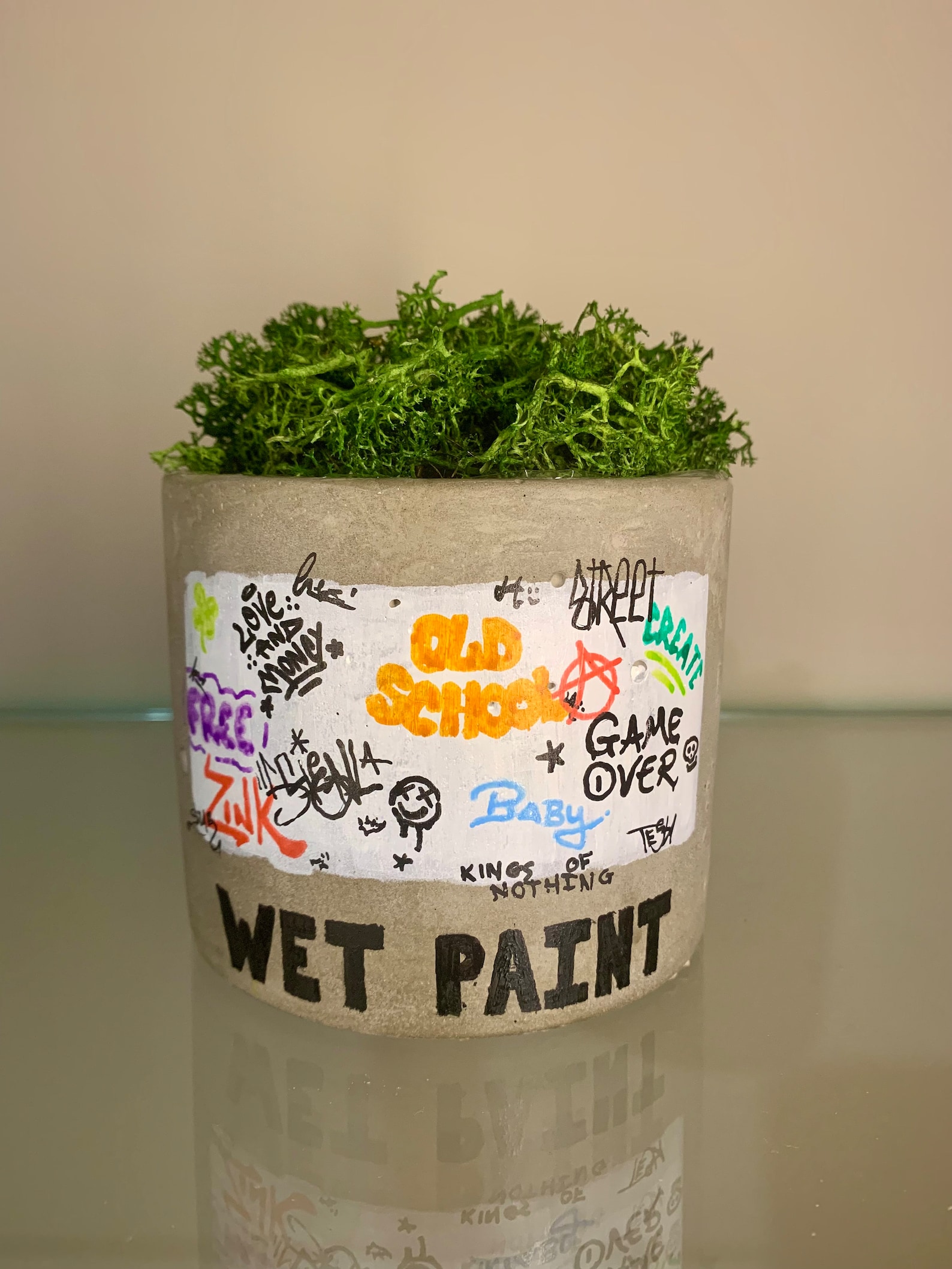 Graffiti Style / Planter / Storage / Graffiti / Handmade / Concrete ...