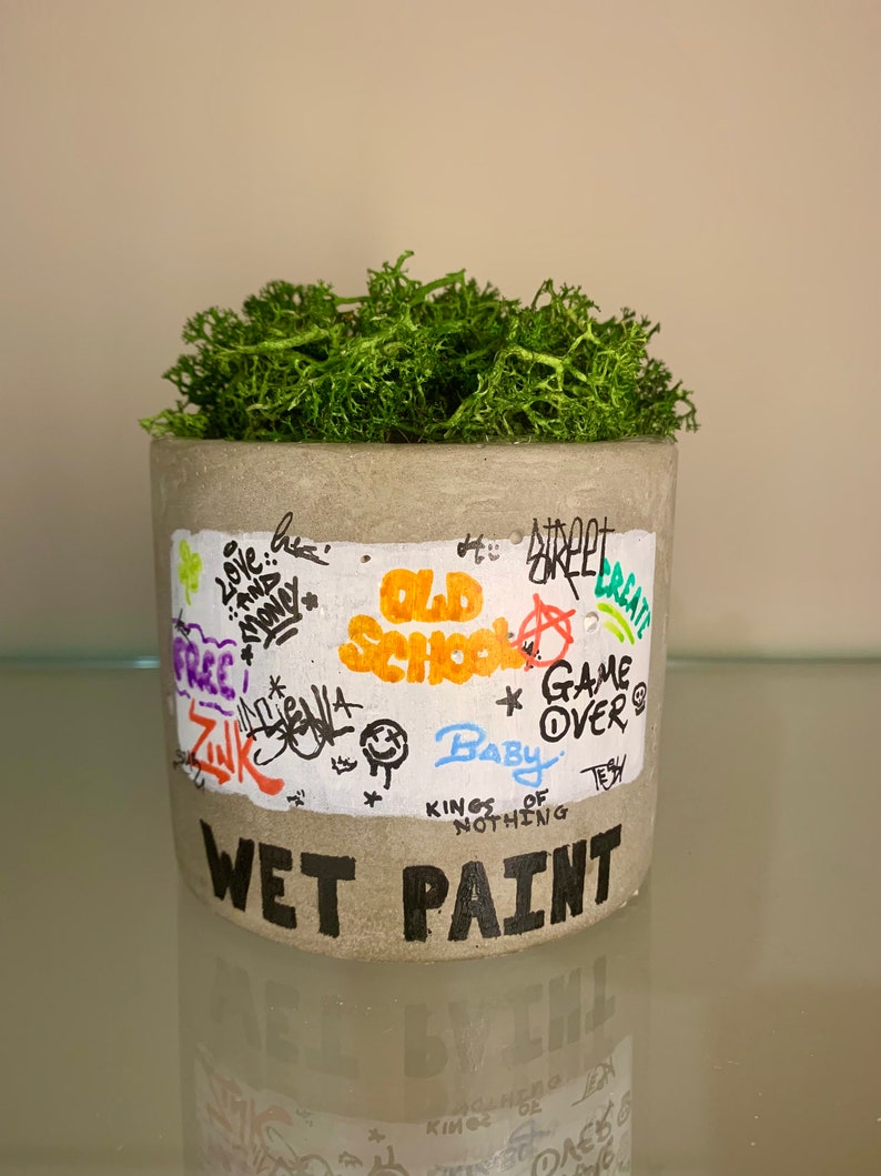 Graffiti Style / Planter / Storage / Graffiti / Handmade / Concrete ...