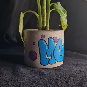 Graffiti Style / Planter / Storage / Graffiti / Handmade / Concrete ...