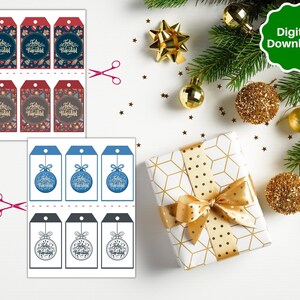 Spanish Etiquetas Feliz Navidad Para Regalos, Christmas Tags Printable ...