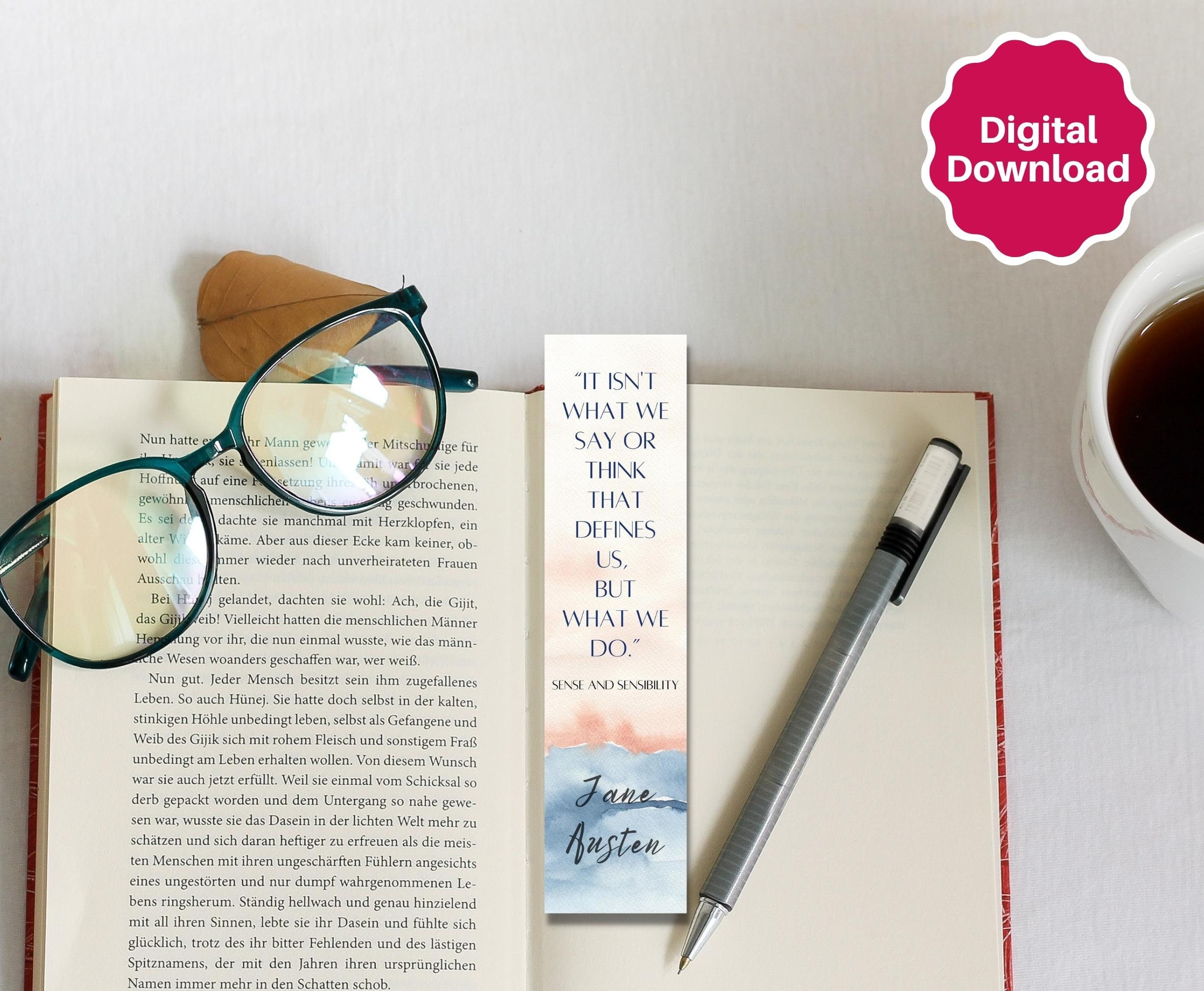 Printable Bookmarks Cute Bookmarks Book Lovers Bookmark Set - Etsy