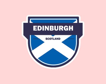 Edinburgh Sticker - Etsy