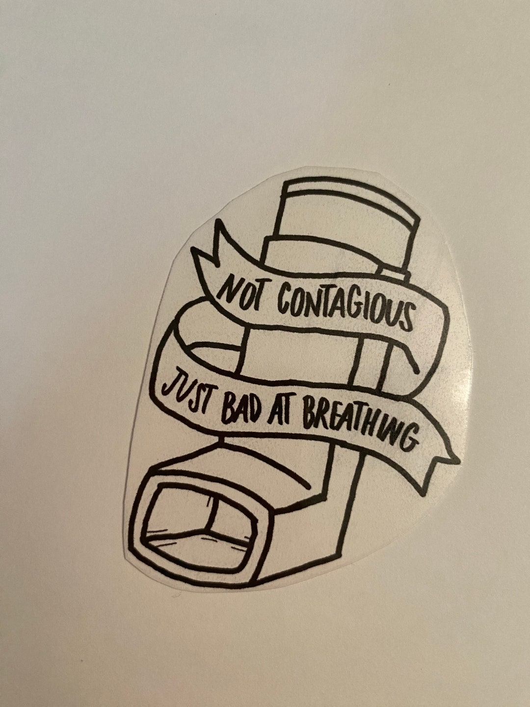 Bad at Breathing Sticker - Etsy