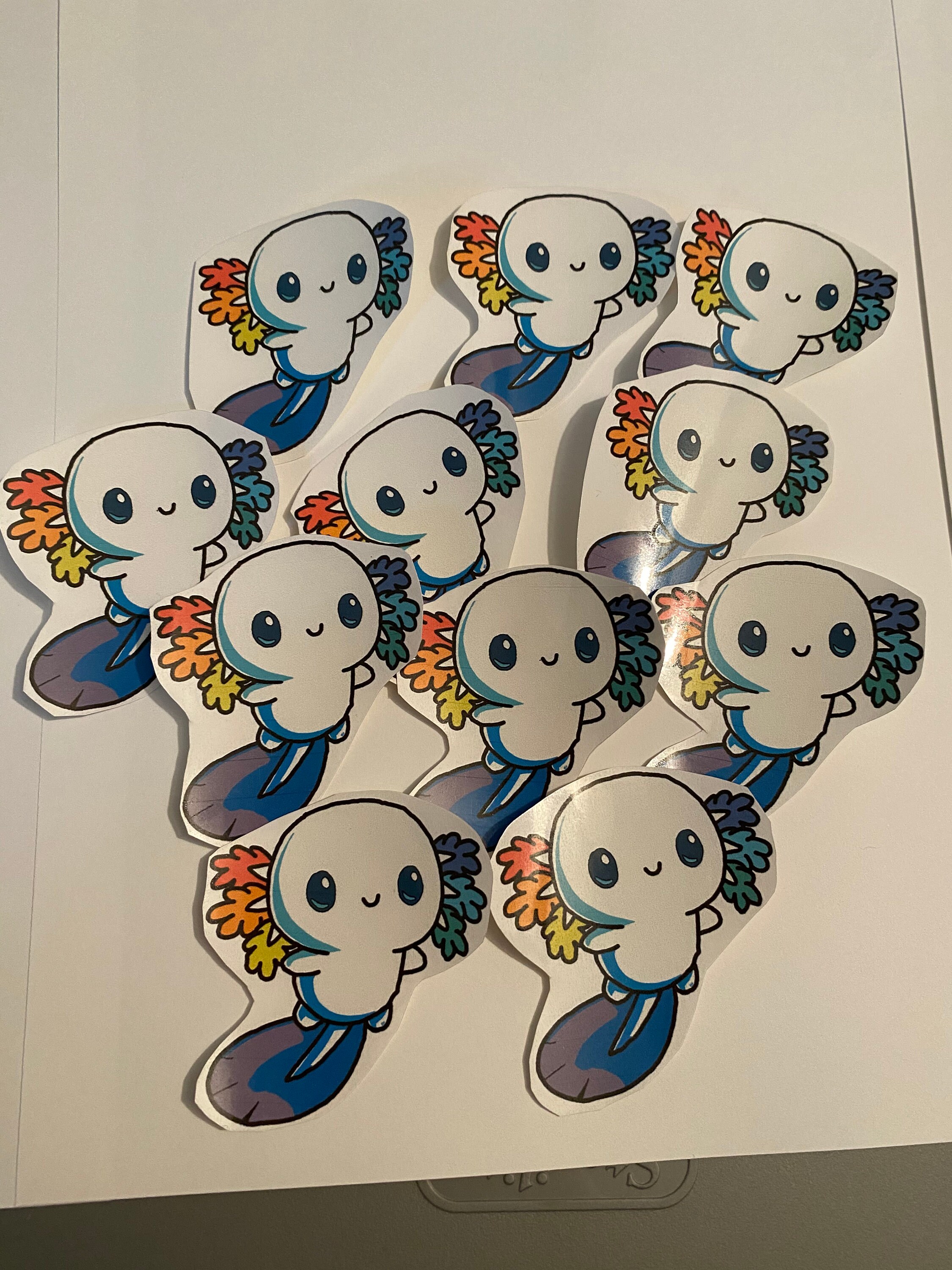 Pride Axolotl Sticker - Etsy