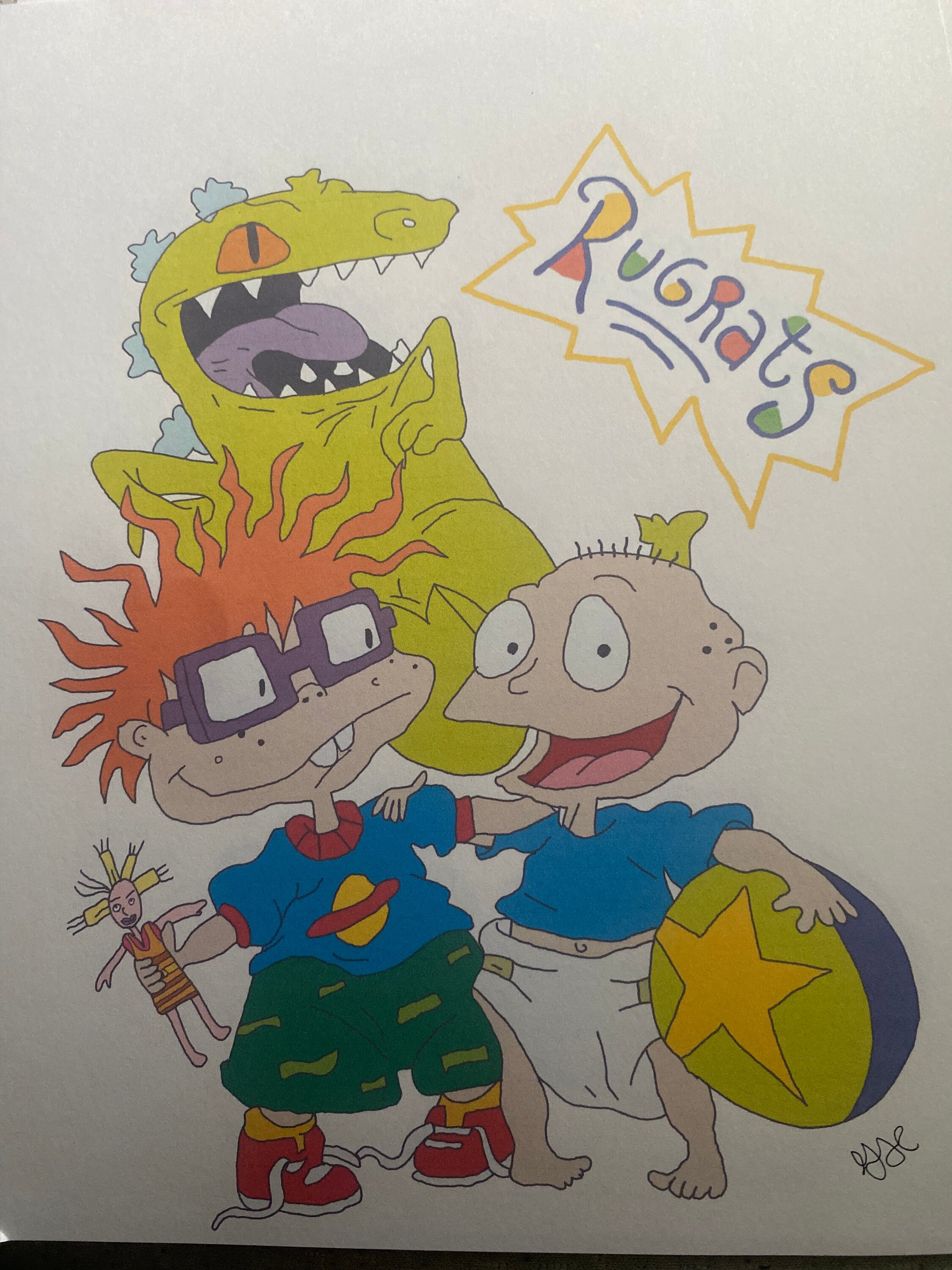 Rugrats Gothic Print 8.5 by 11 Inches - Etsy