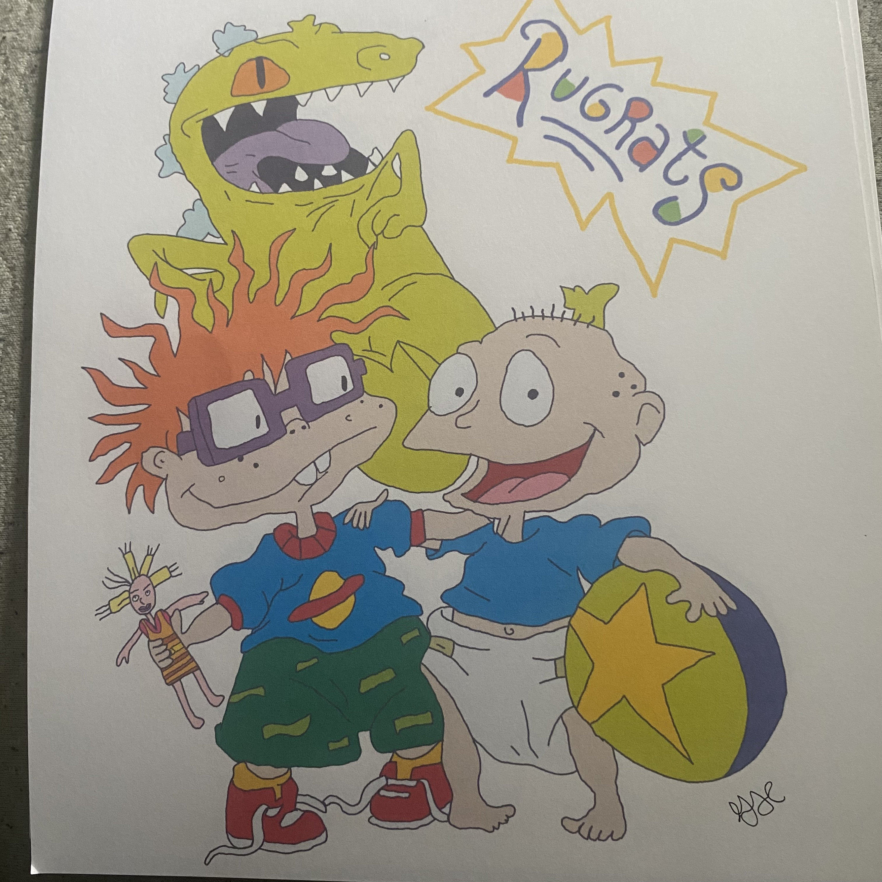 Rugrats Gothic Print 8.5 by 11 Inches - Etsy