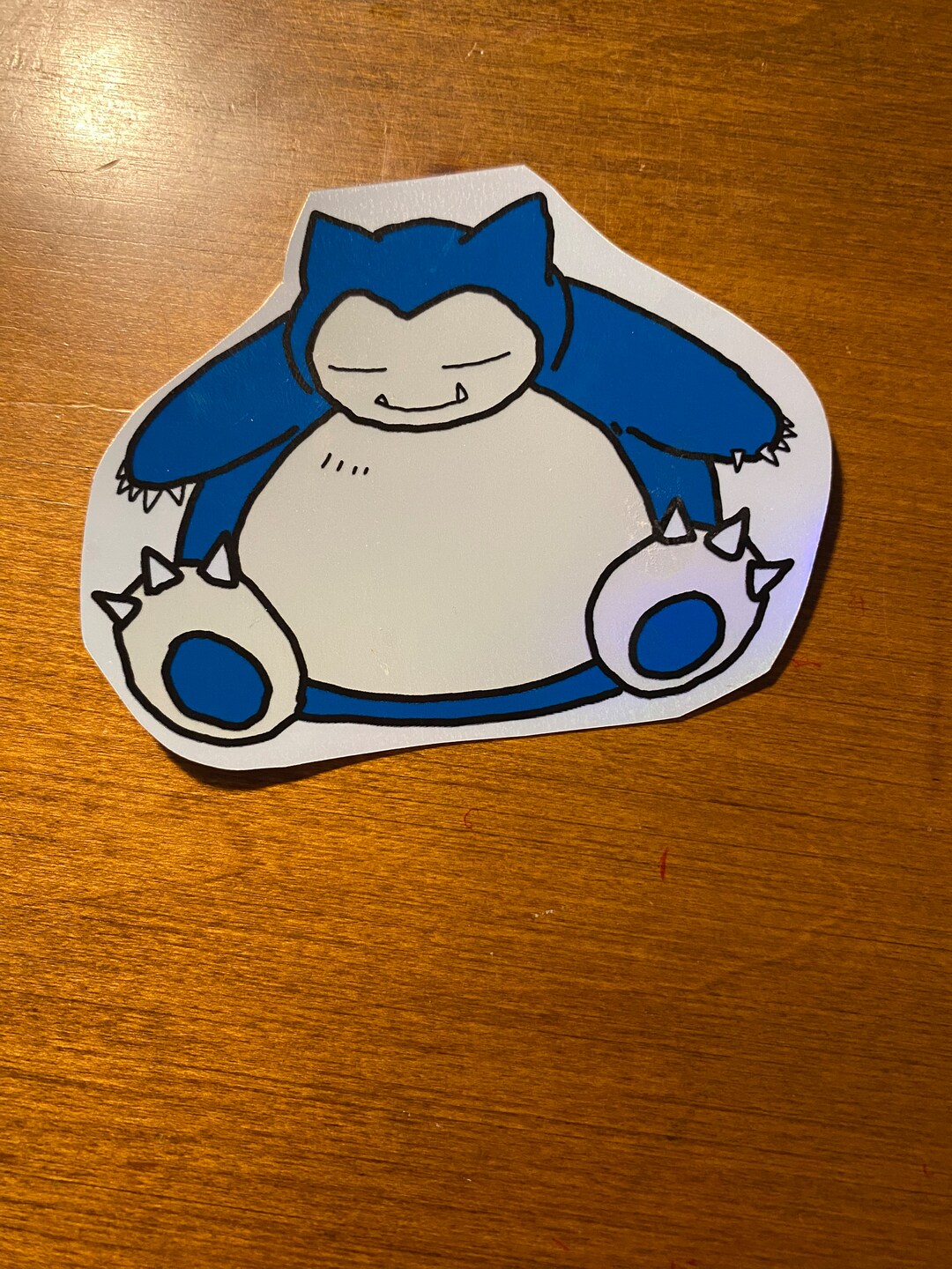 Holographic Snorlax Sticker - Etsy