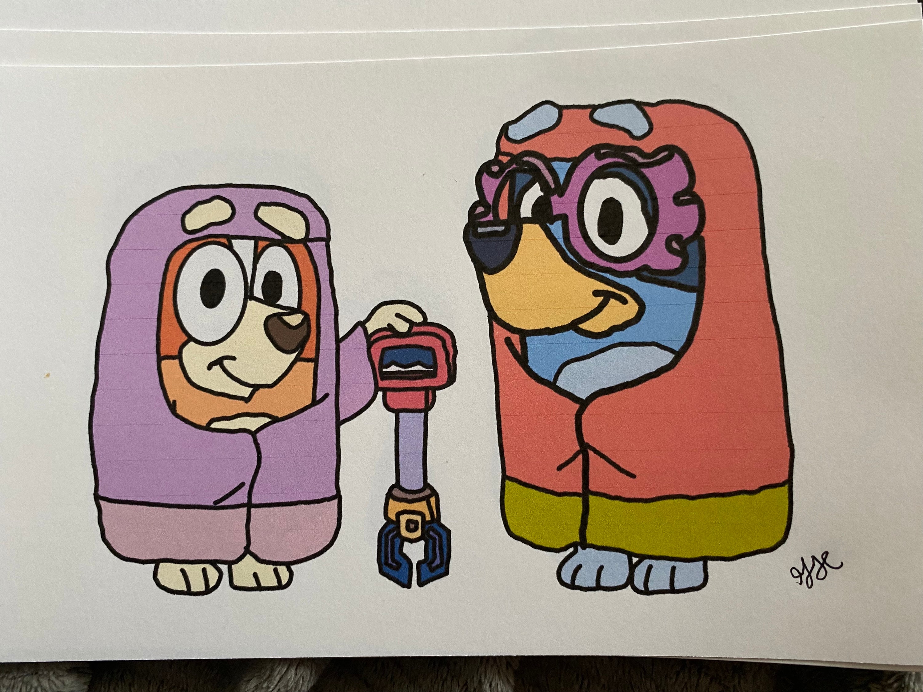 The Grannies From Bluey Print - Etsy