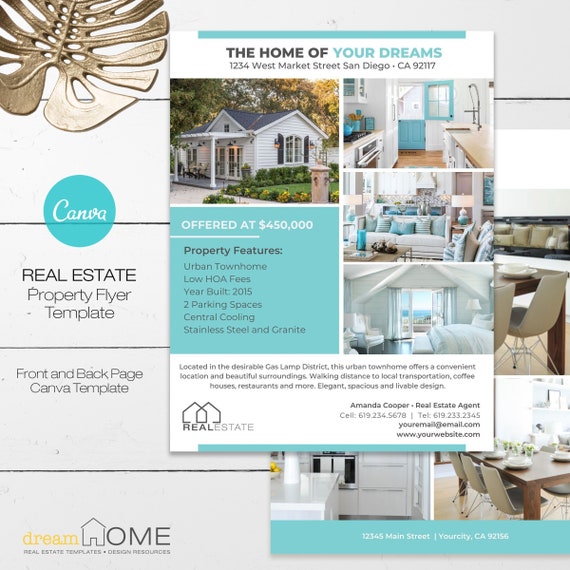 Real Estate Flyer Template Modern Design EDITABLE Property | Etsy