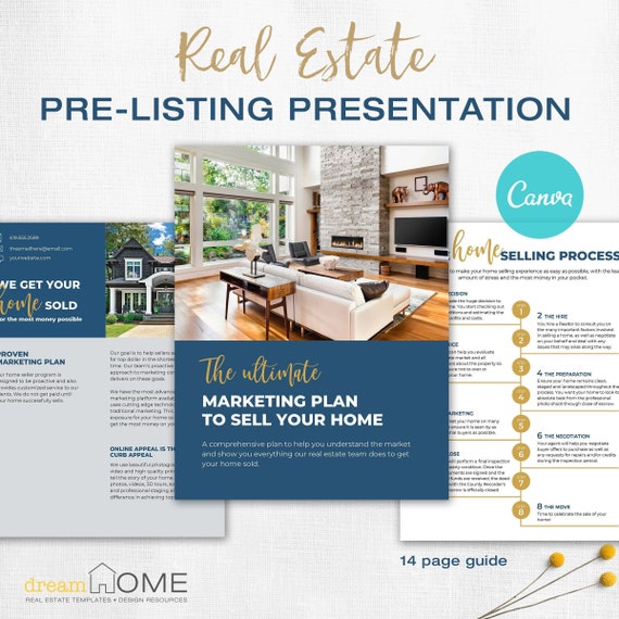 Real Estate Pre-listing Presentation Packet Real Estate - Etsy