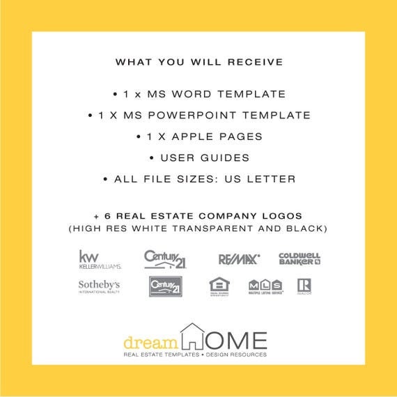 Real Estate Flyer Template | Real Estate Flyer | Vertical Images - MS ...