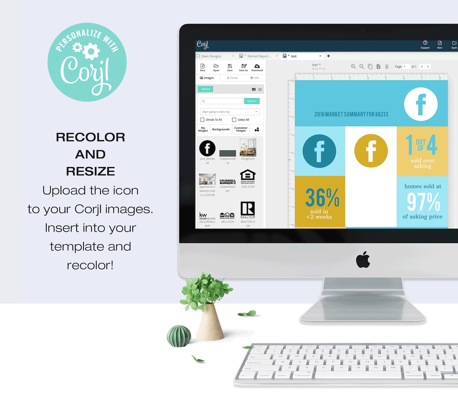 Recolorable Icons for Canva and Corjl | Social Media, Personal, Awards ...