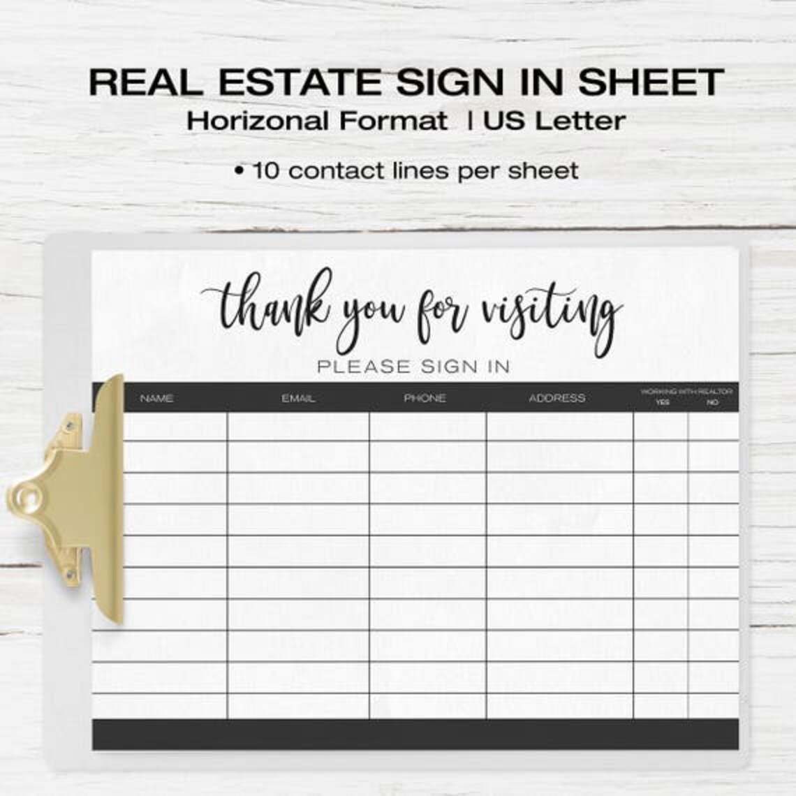 Open House Sign in Sheet - Please Sign in | Open House Signs • PDF ...