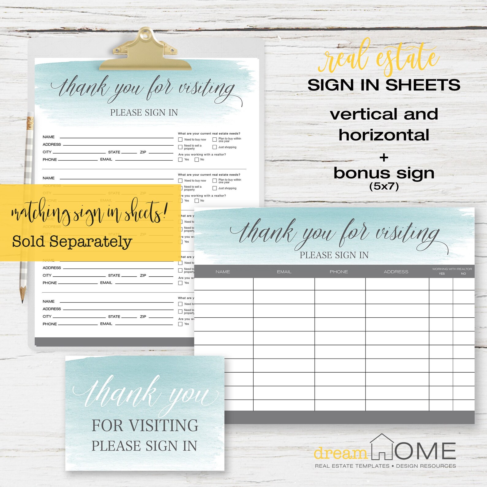 Open House Sign in Sheet - Please Sign in | Open House Signs • PDF ...