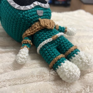 Green Power Ranger Crochet Handmade Plushie Gift for Power Ranger Fan ...
