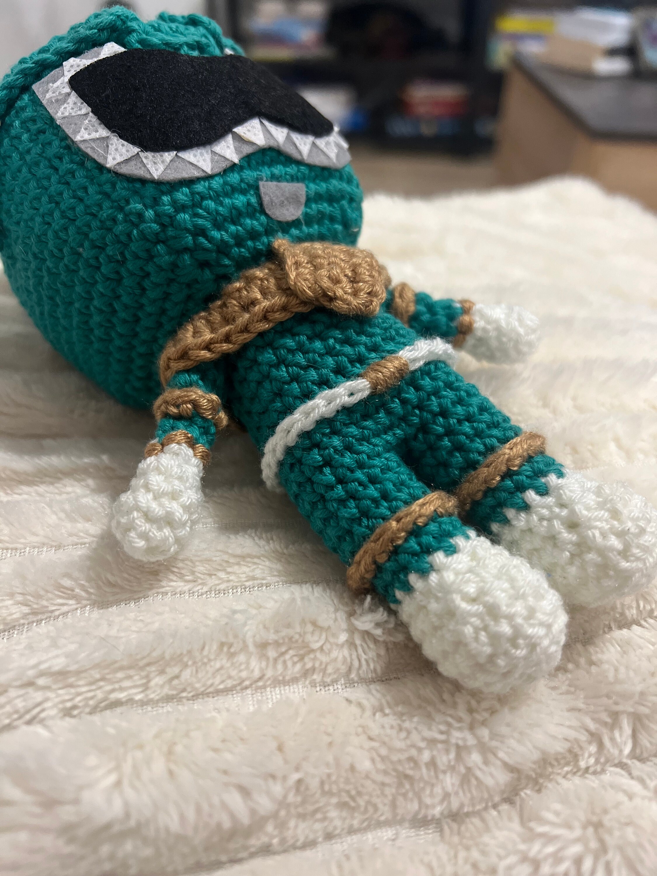 Green Power Ranger Crochet Handmade Plushie Gift for Power Ranger Fan ...