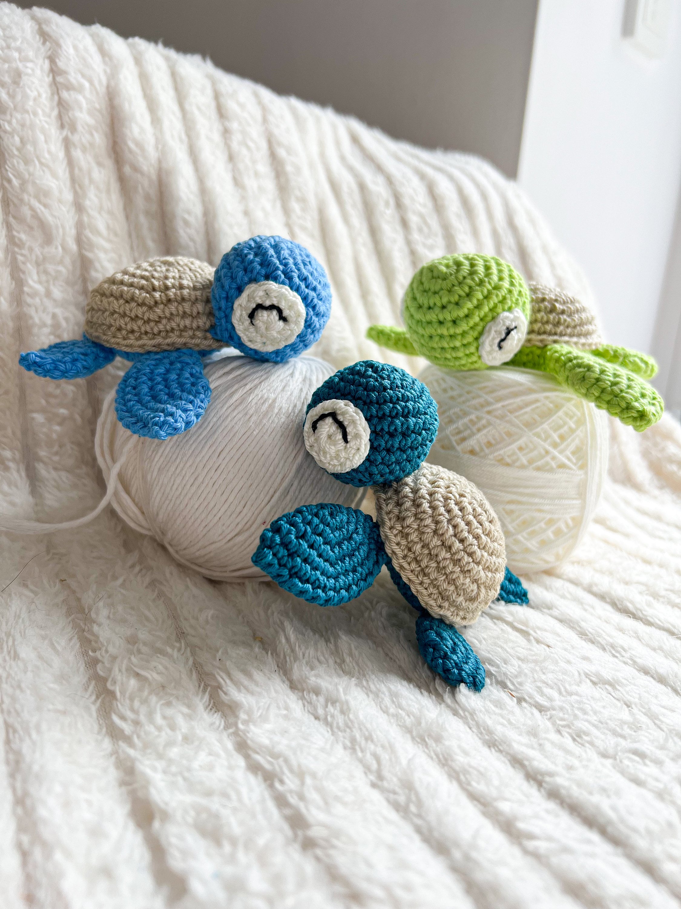 Crochet Turtle Plushie Custom Plushie Handmade Gift for Baby Plushie ...
