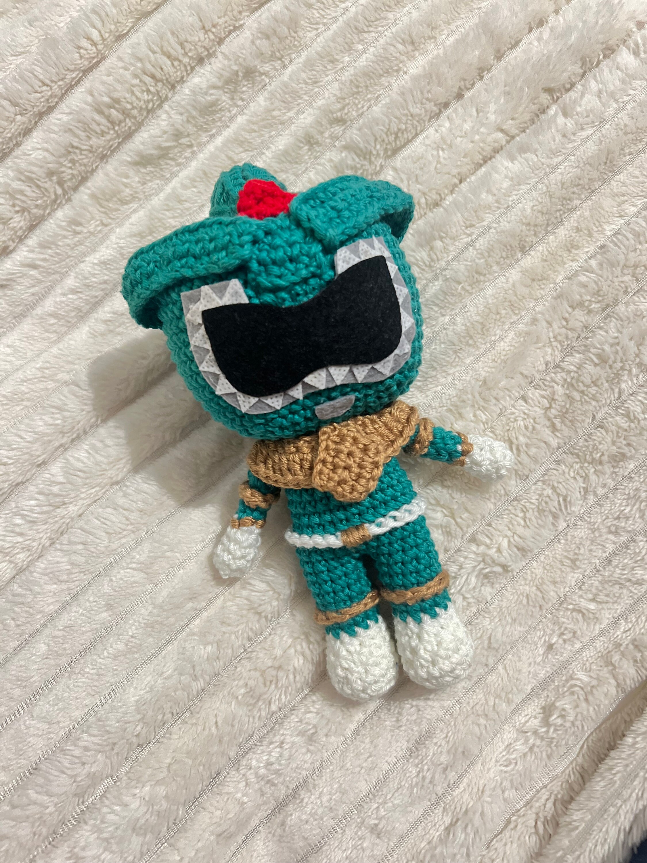 Green Power Ranger Crochet Handmade Plushie Gift for Power Ranger Fan ...