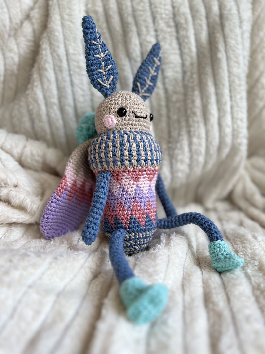 Moth Butterfly Plushie - Butterfly Plush - Crochet Handmade Butterfly ...