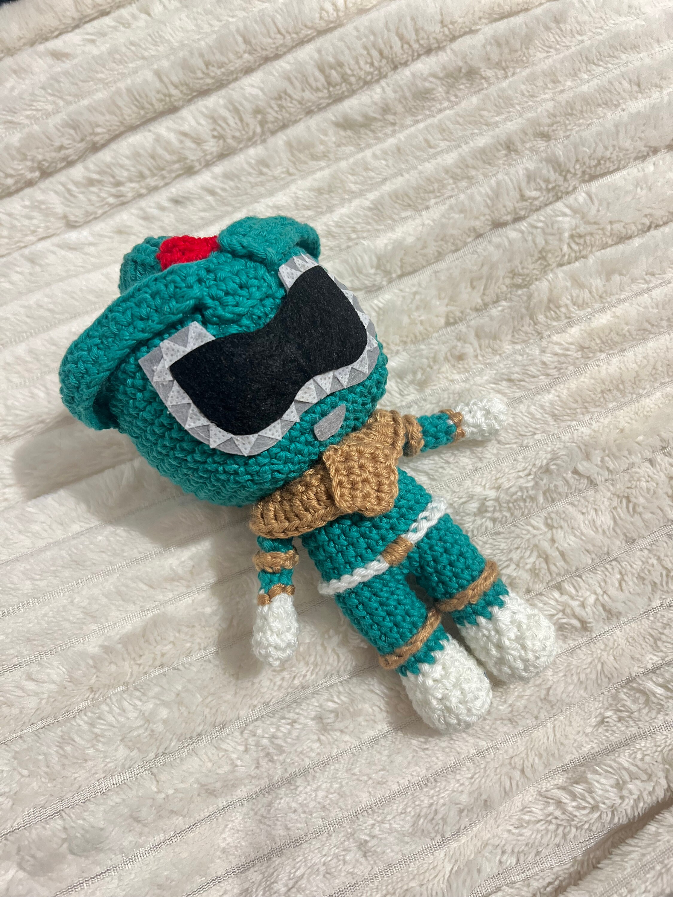 Green Power Ranger Crochet Handmade Plushie Gift for Power Ranger Fan ...