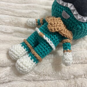 Green Power Ranger Crochet Handmade Plushie Gift for Power Ranger Fan ...