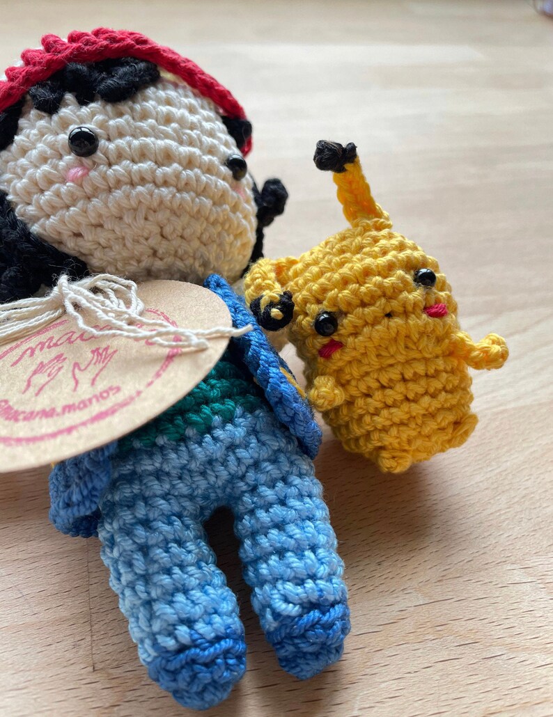 Handmade Gift Pokemon Plushie Set: Ash and Pikachu Made in Crochet for ...
