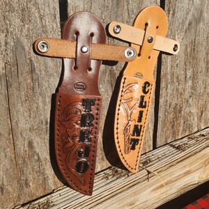 Custom Leather Knife Sheath - Etsy