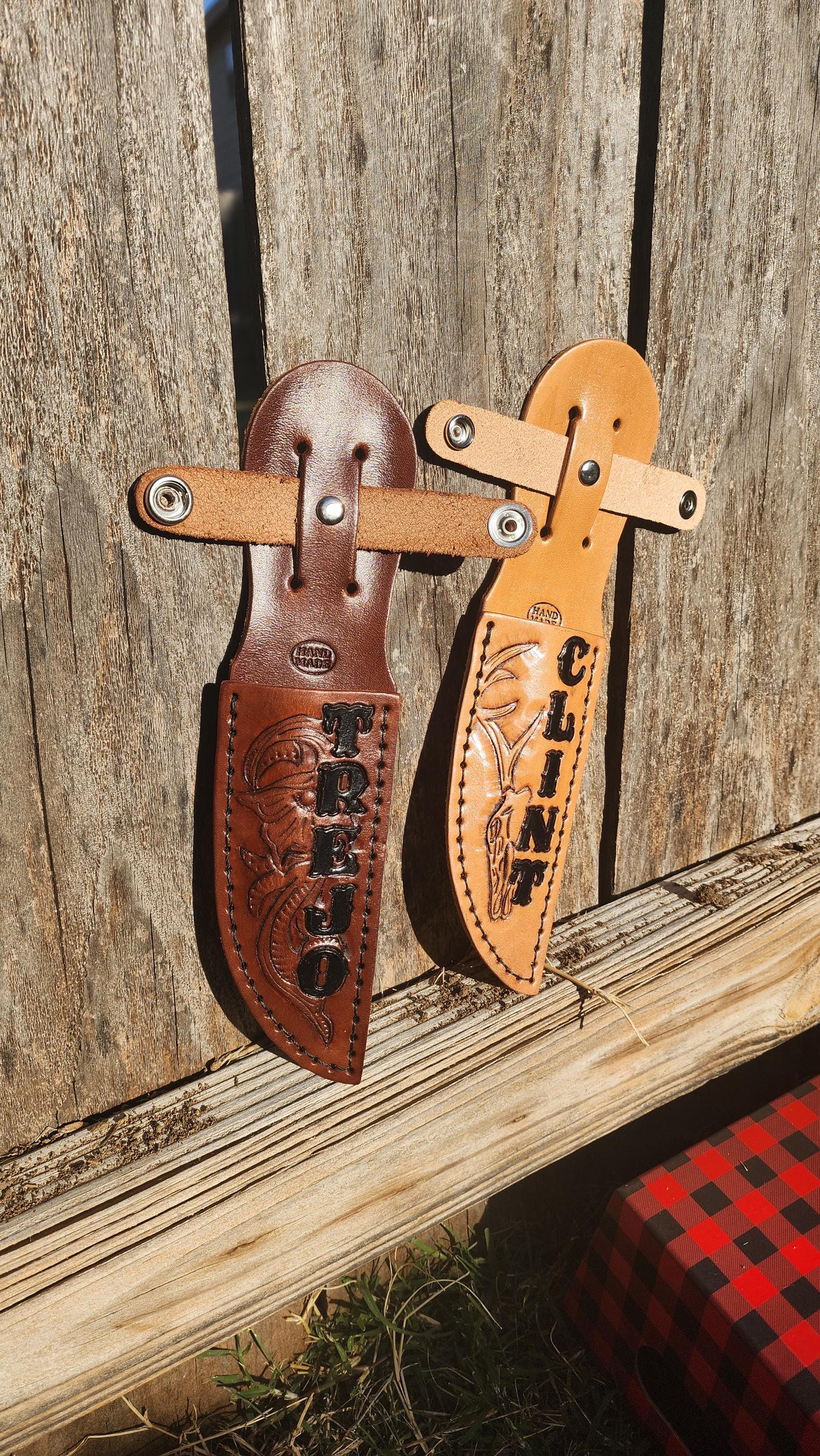 Custom Leather Knife Sheath - Etsy