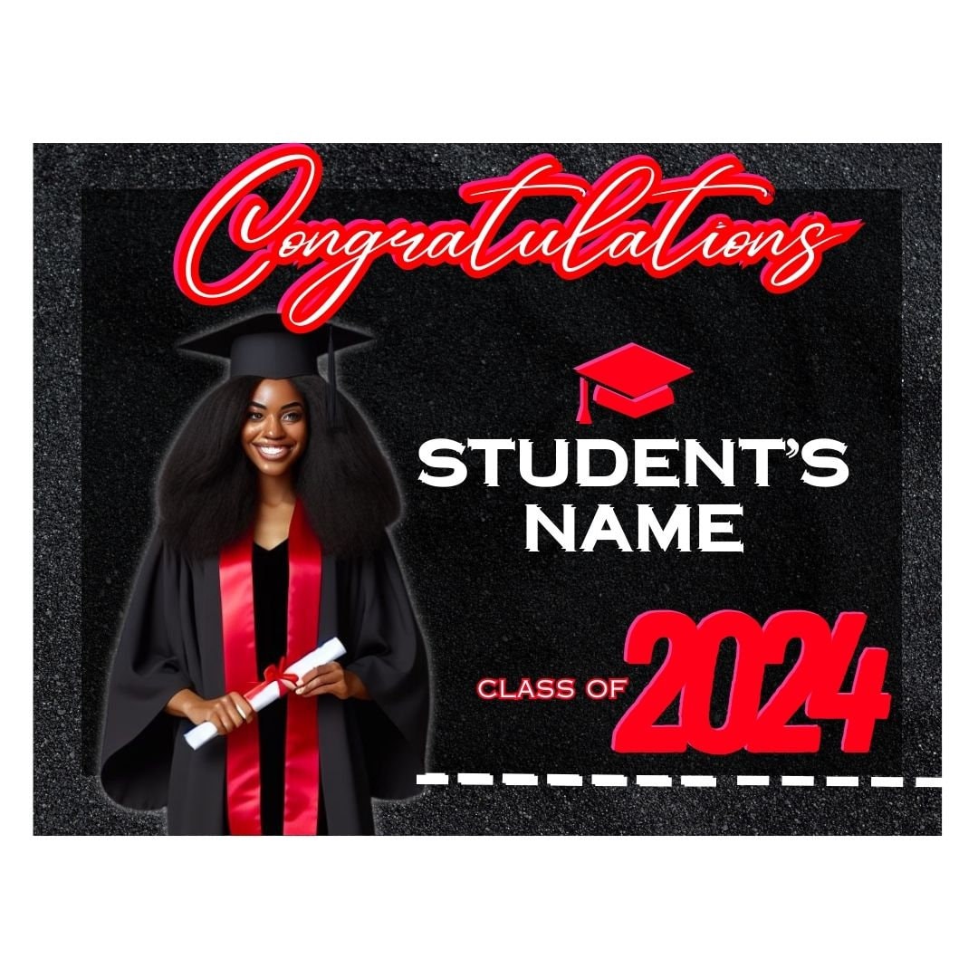 Graduation Yard Sign Graduation Sign Class of 2024 Sign Graduation ...