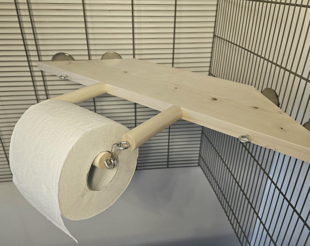 Jumbo Corner Ledge Toilet Roll Holder Pet Cage Accessories, Fun ...