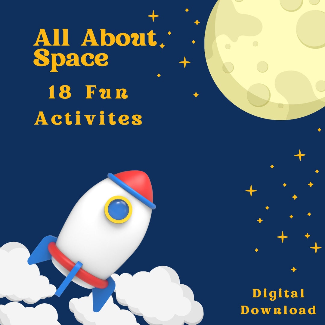 18 Fun Activities All About Space for Kids Instant Digital Download - Etsy